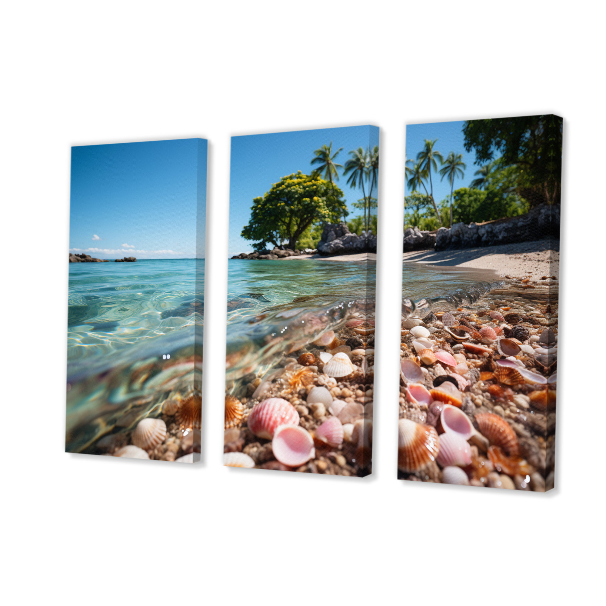 Highland Dunes Caraibe Beach Gems - Nautical & Beach Canvas Prints Set ...