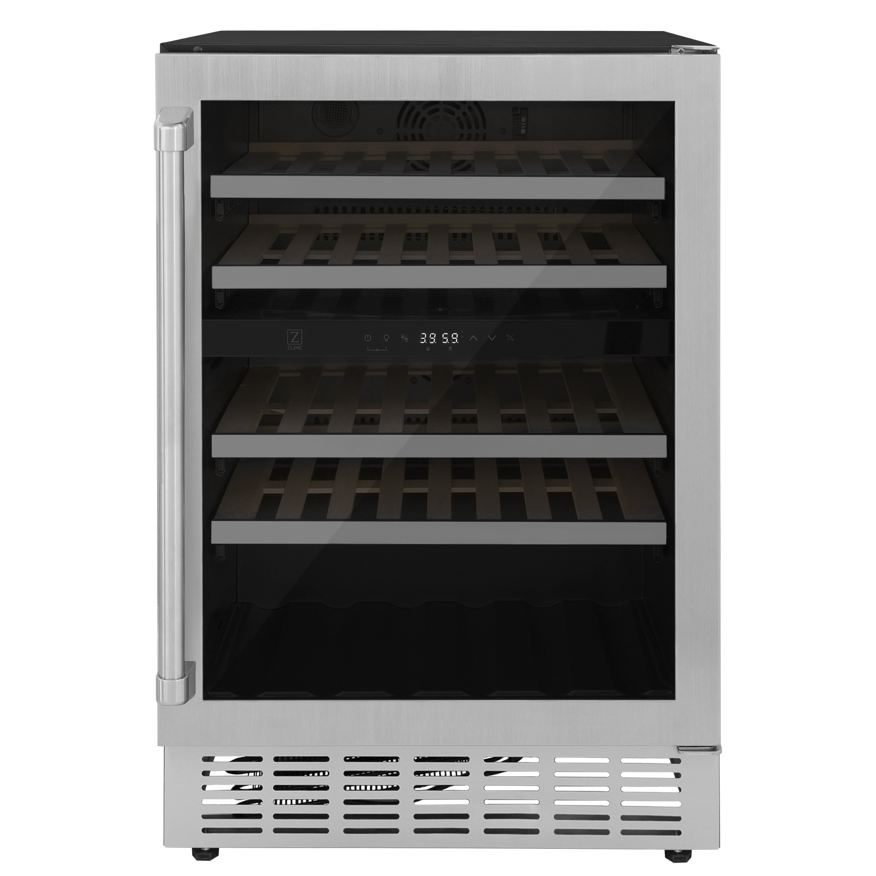 ZLINE 24 in. Monument Dual Zone 44-Bottles Wine Cooler in Stainless ...