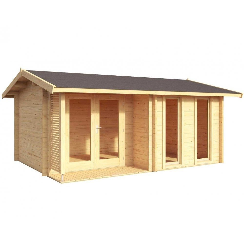 Dakota Fields Bryttney 14 x 10 Ft. Log Cabin | Wayfair.co.uk