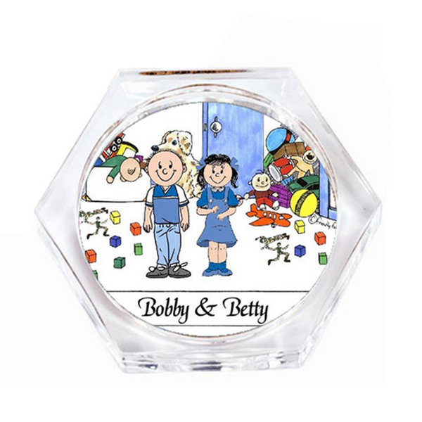 Printed Perfection Personalized Twin Brother & Sister Drink Coaster ...