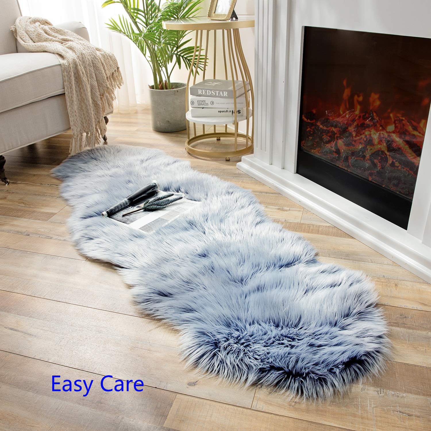 Mercer41 Fluffy Shaggy Area Rug , Fuzzy Rug Machine Washable Shag Rug ...