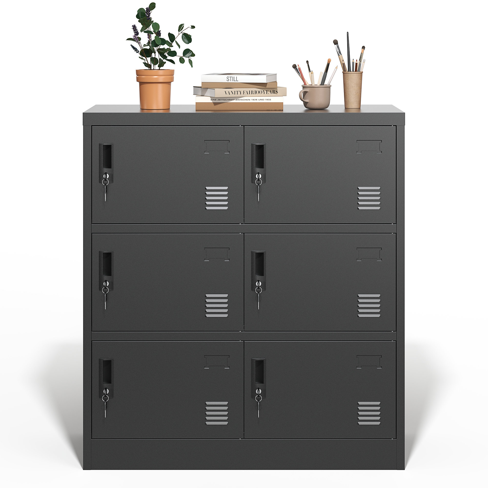 17 Stories 6-Door Employee Storage Locker | Wayfair