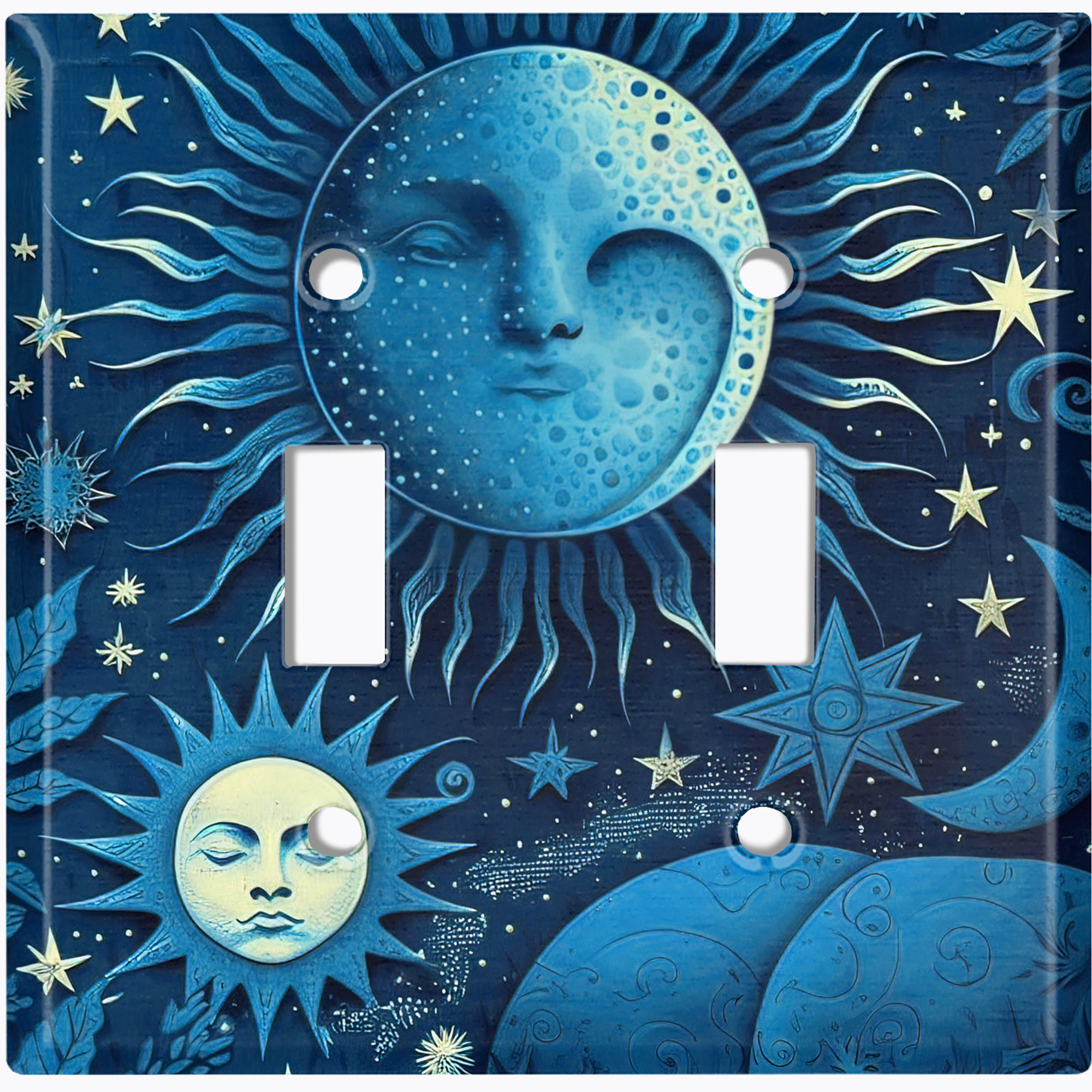 WorldAcc Metal Light Switch Plate Outlet Cover (Astronomy Space Sun ...