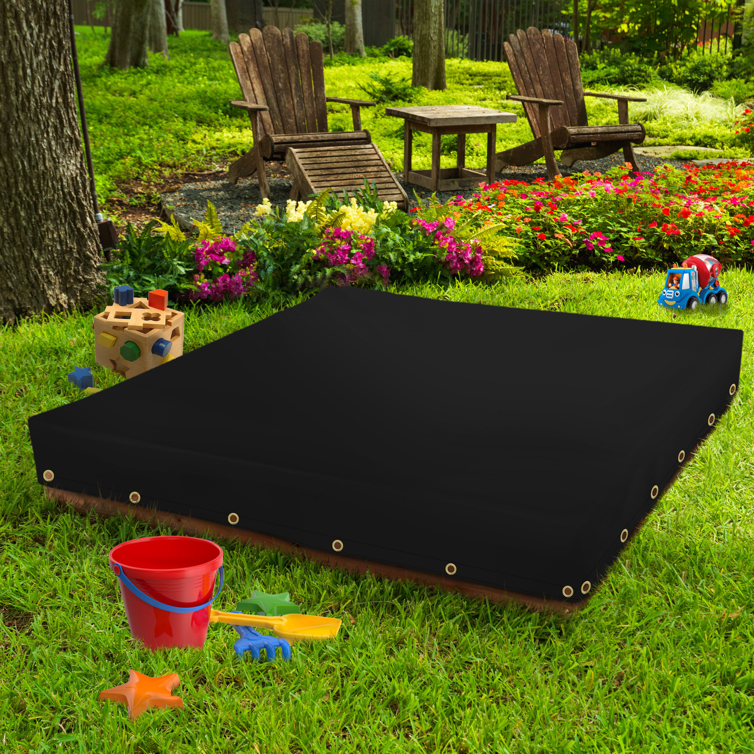 Arlmont & Co. Heavy Duty Multipurpose Outdoor Waterproof Sandbox Cover ...