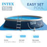 Intex Easy Set Round Inflatable Outdoor Above Ground Swimming Pool Set ...