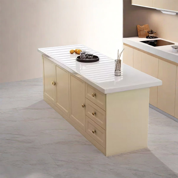 SpicyMedia Marble Countertop Kitchen Island Marble Top Kitchen Island ...