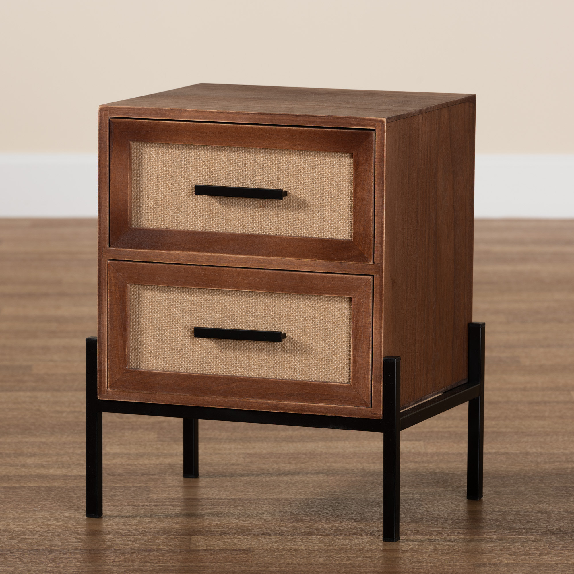 17 Stories Solid Wood 2 - Drawer End Table | Wayfair