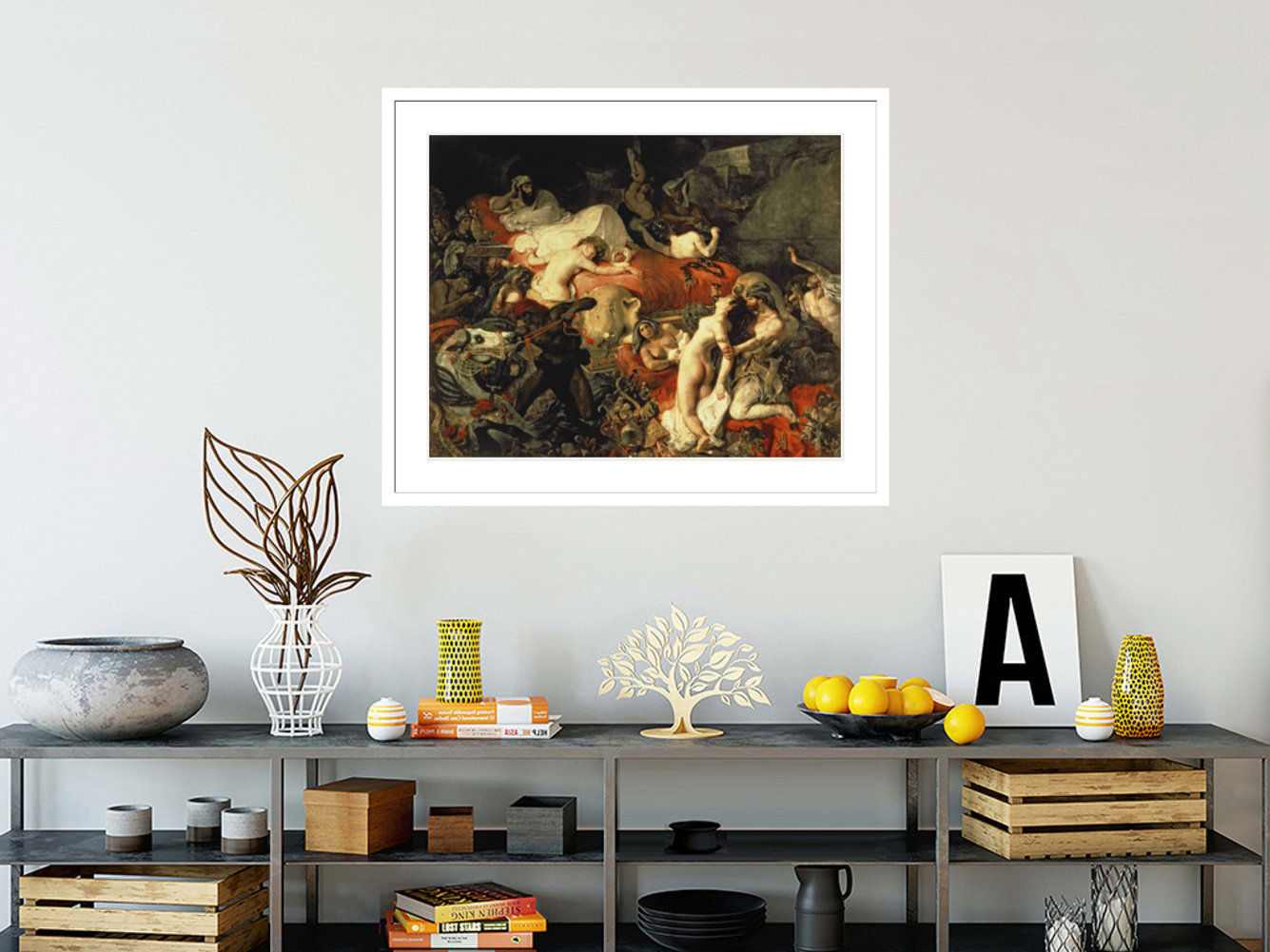 Astoria Grand The Death of Sardanapalus by Eugène Delacroix -Framed ...