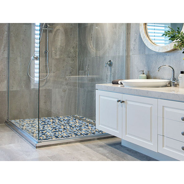 Blujellyfish Blue Porcelain Pebbles / Rocks Wall & Floor Tile | Wayfair