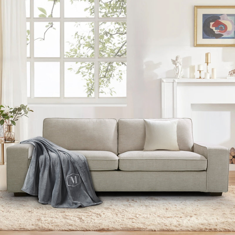 Latitude Run® 88.58" Modern Modular Sofa with Reversible Cushions ...