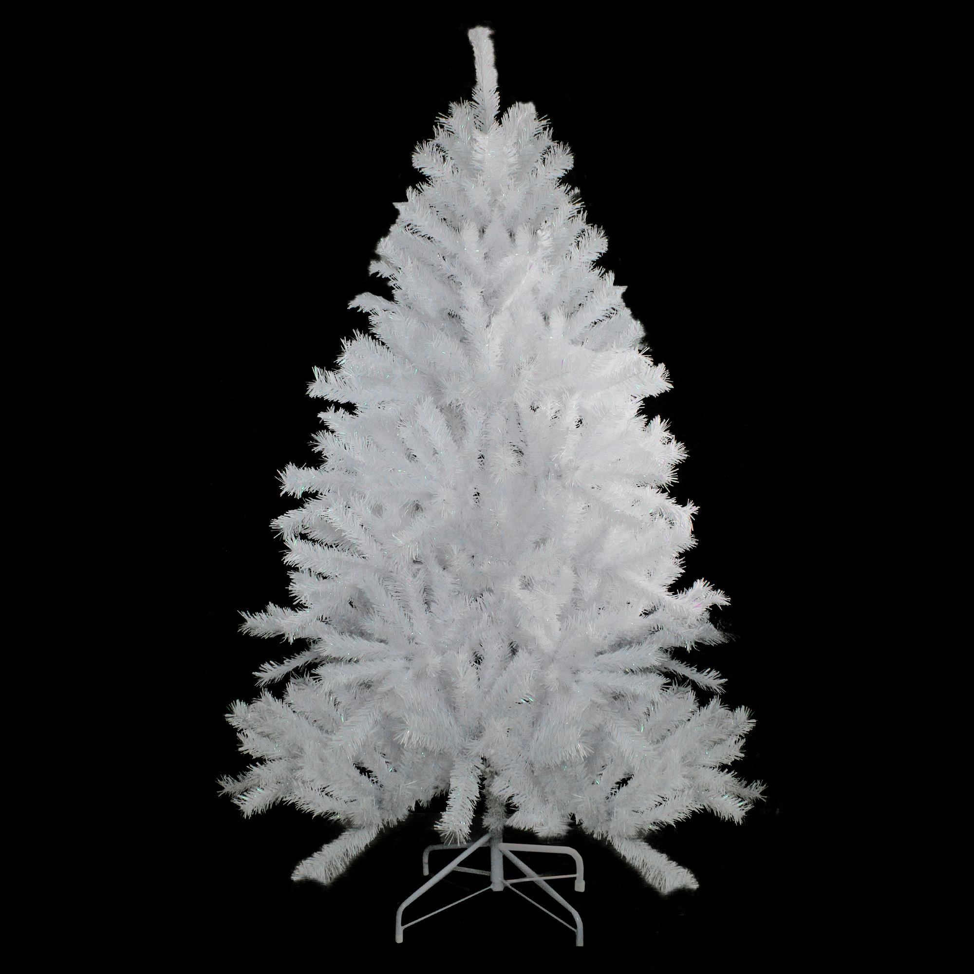 Northlight Seasonal Icy White Spruce Artificial Christmas Tree - Unlit ...
