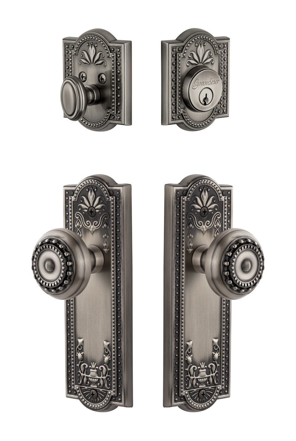 Grandeur Parthenon Long Plate Complete Entry Set with Single Cylinder ...