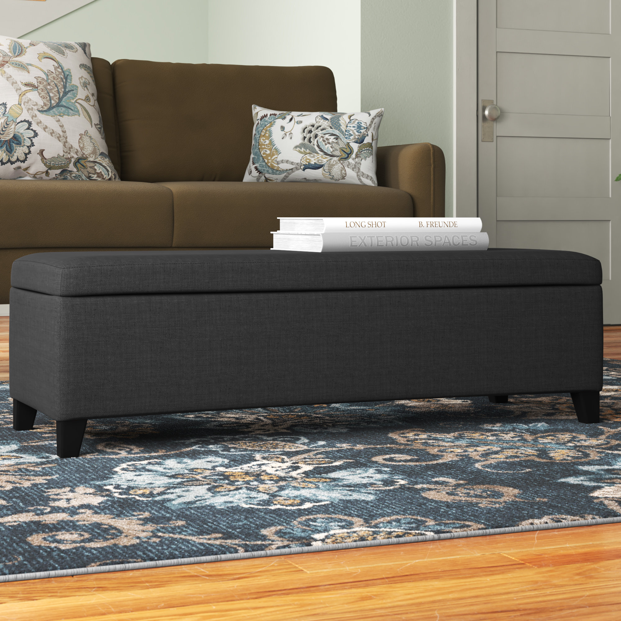 Latitude Run® Afrim 50.5'' Wide Rectangle Storage Ottoman & Reviews ...