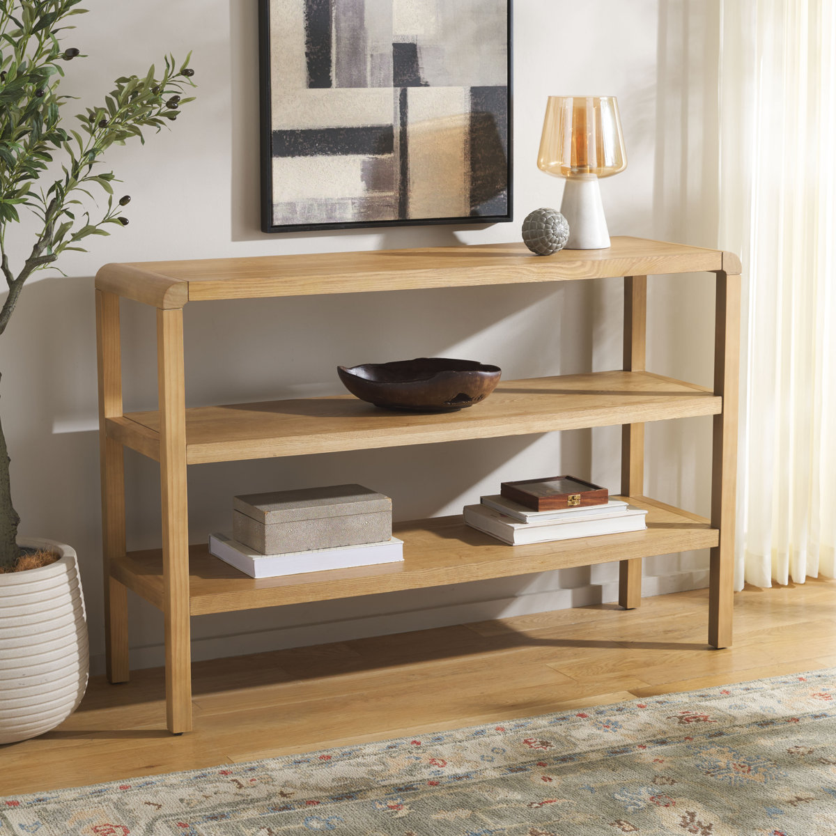 Latitude Run® Omara 2 Shelf Console Table | Wayfair