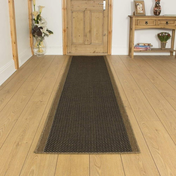 ClassicLiving Runner Baptist Hand Woven Flatweave Brown/Black Area Rug ...