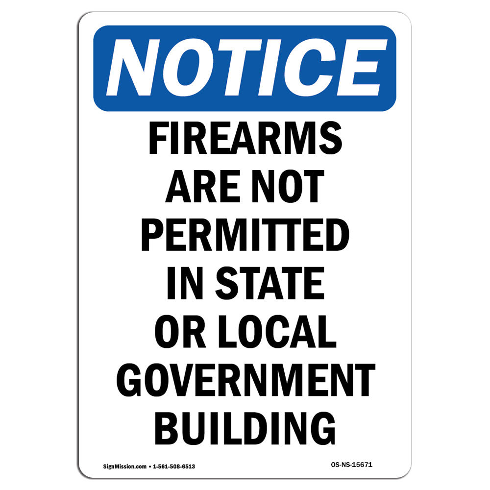 SignMission Firearms Are Not Permitted Sign | Wayfair