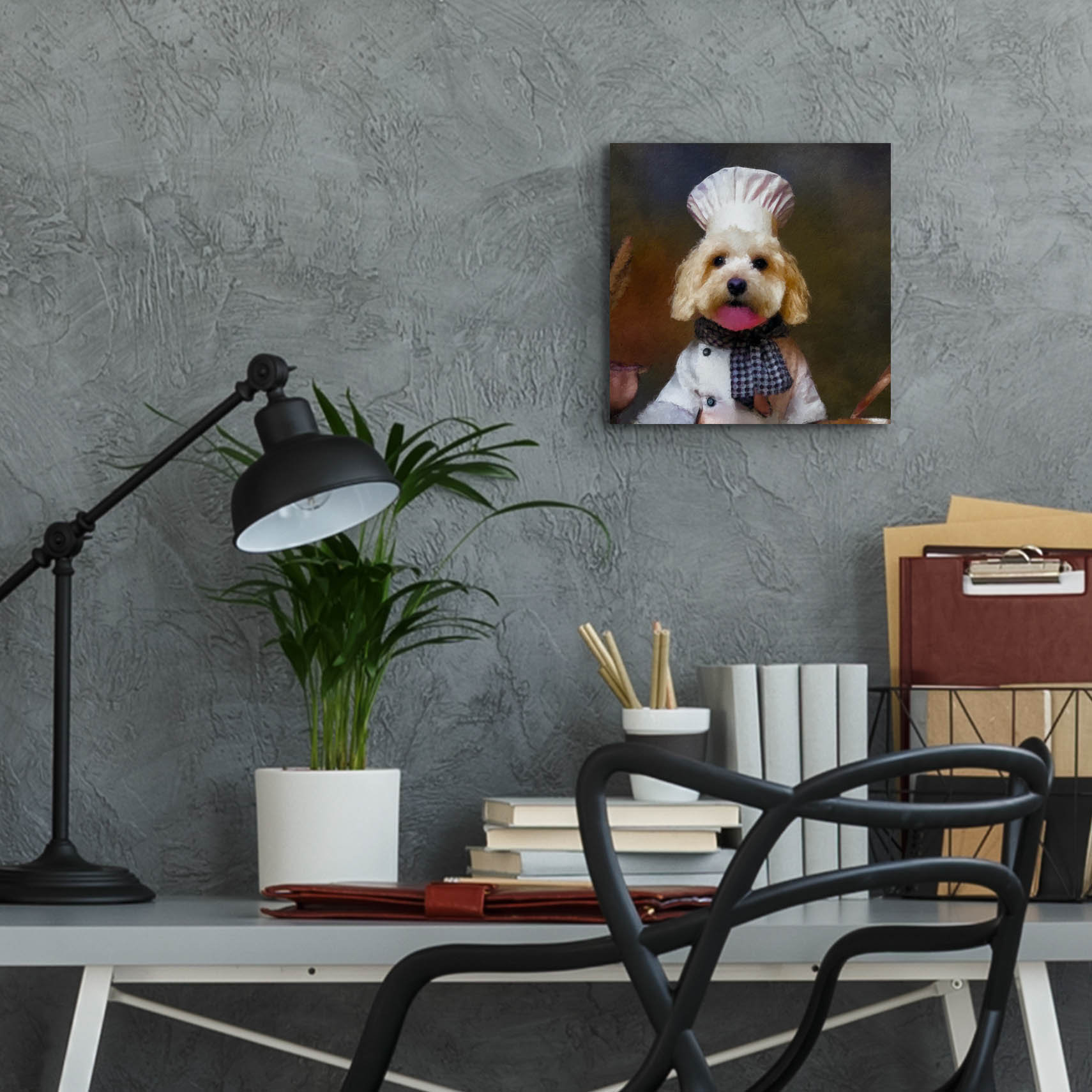 Trinx 'Chef Bark' by Sean Parnell Acrylic Glass Wall Art | Wayfair