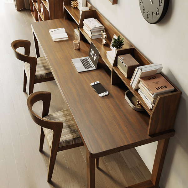 Wildon Home® Natascia 3 Solid Wood Desk And Chair Set Office Set with ...