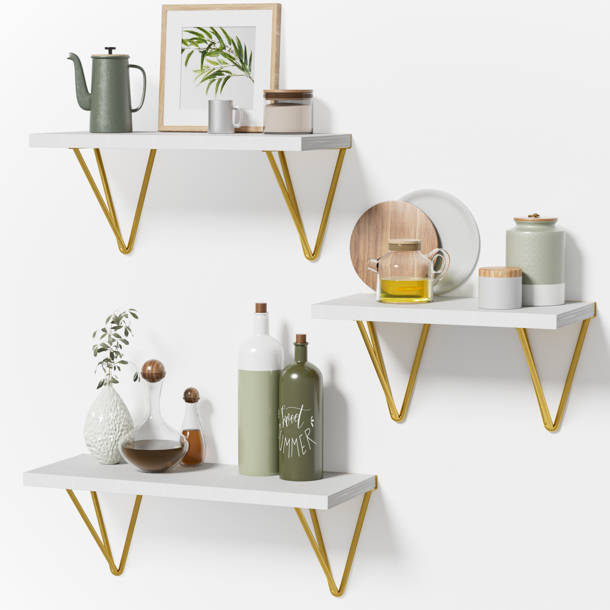 Mercer41 Adoraim 3 Piece Metal Floating Shelf & Reviews - Wayfair Canada