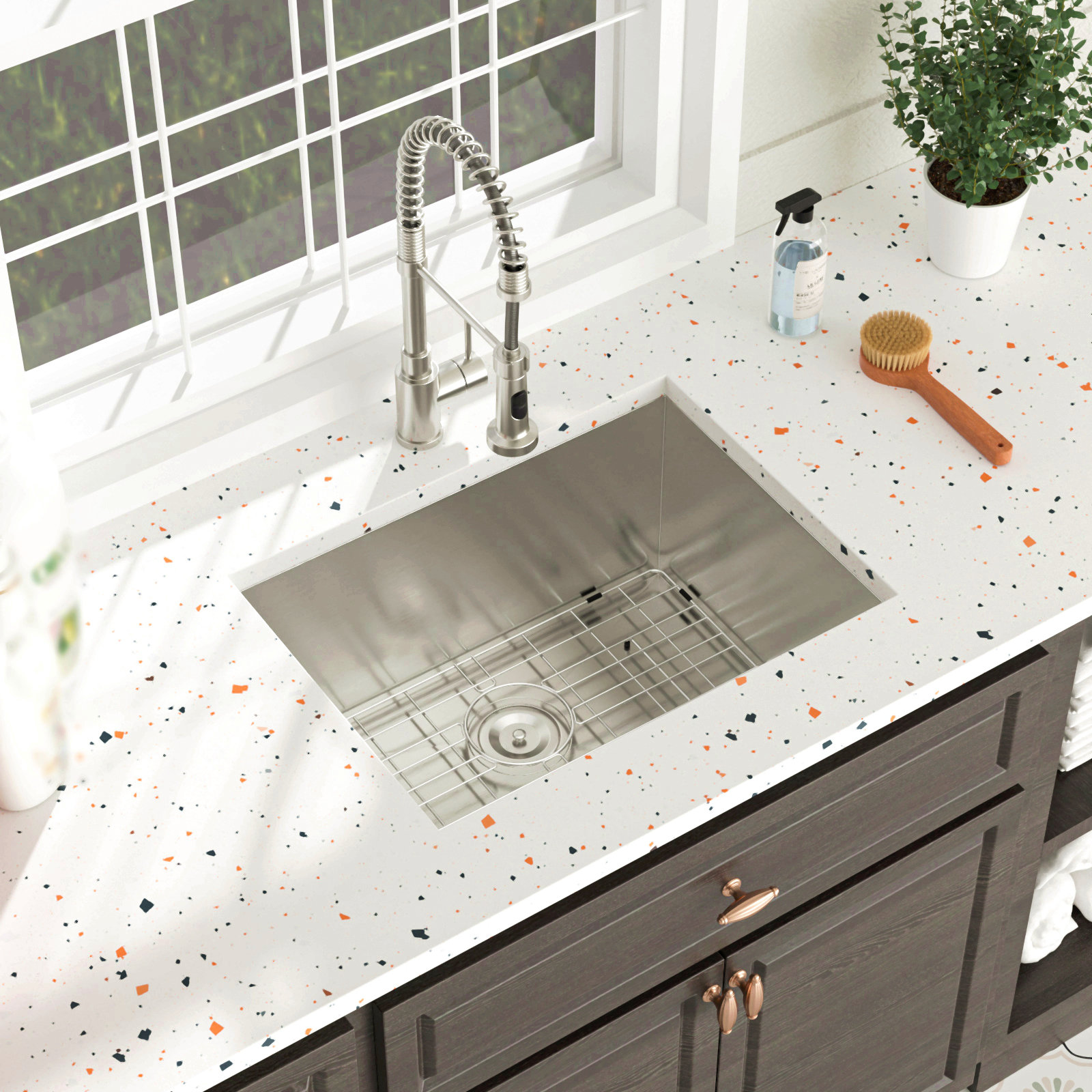 DAPPER DOODLES INC Laundry Sink - Inch Undermount Laundry Utility Sink ...