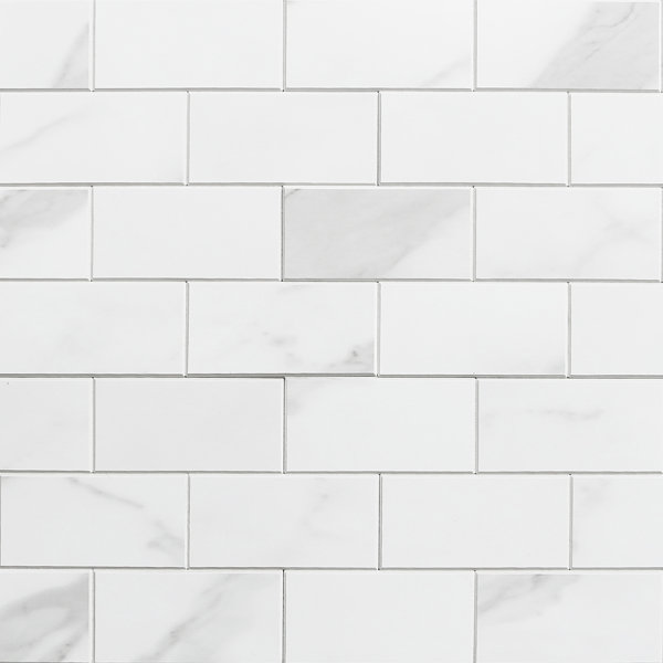 Bond Tile Luxe Core 4'' W x 2'' L Engineered Stone Peel and Stick ...