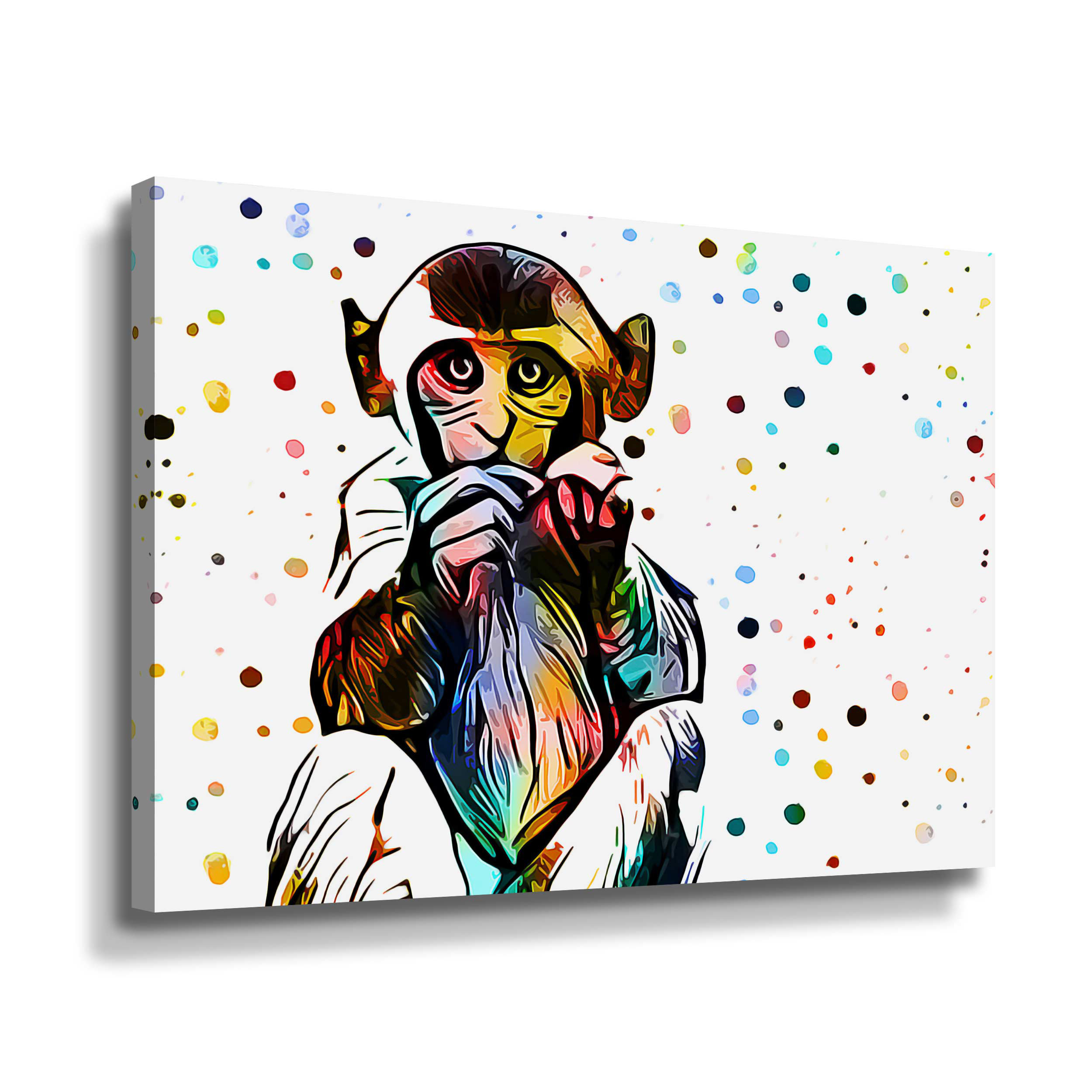 Latitude Run® Motley Monkey Freckles I by Aldridge - Graphic Art on ...
