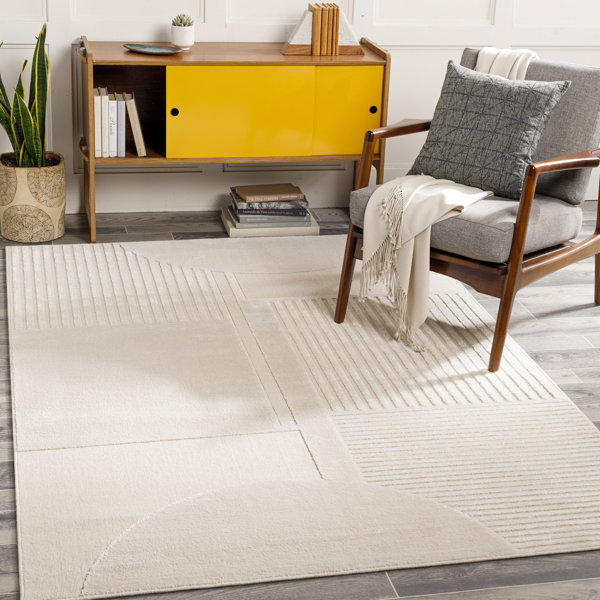 Courtyard-cream-area-rug | Wayfair