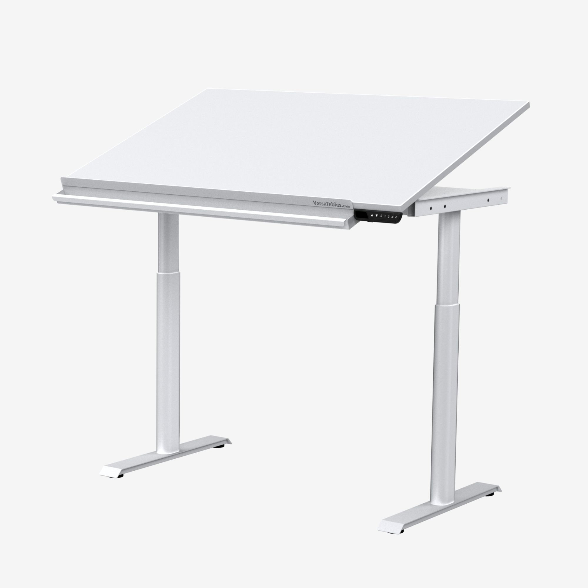 Inbox Zero 48" Smart Drafting Table With Electric Height & Tilt ...