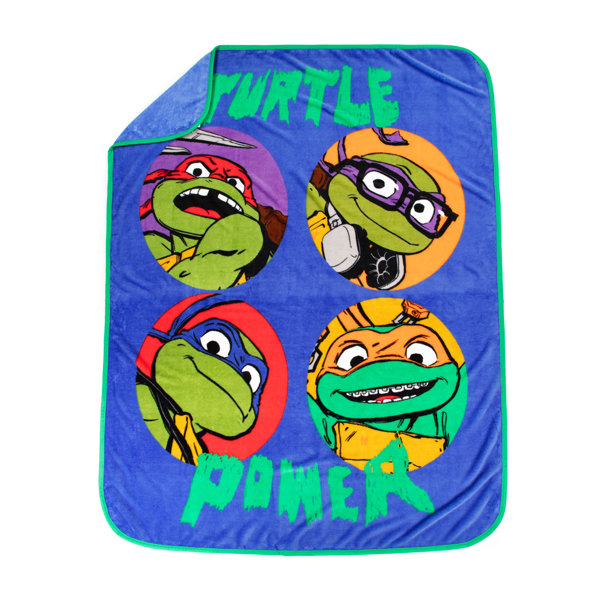 Nickelodeon Teenage Mutant Ninja Turtles Turtle Power Silk Touch Throw ...