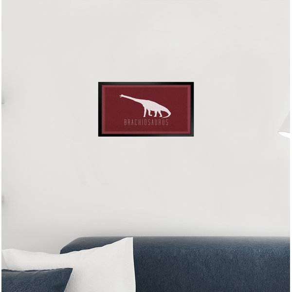 Trinx 18_Dinosaur Brachiosaurus Maroon Dinosaur Poster For Kids Room ...