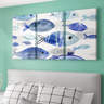 Beachcrest Home™ Fish Parade I- Premium Gallery Wrapped Canvas - Ready ...