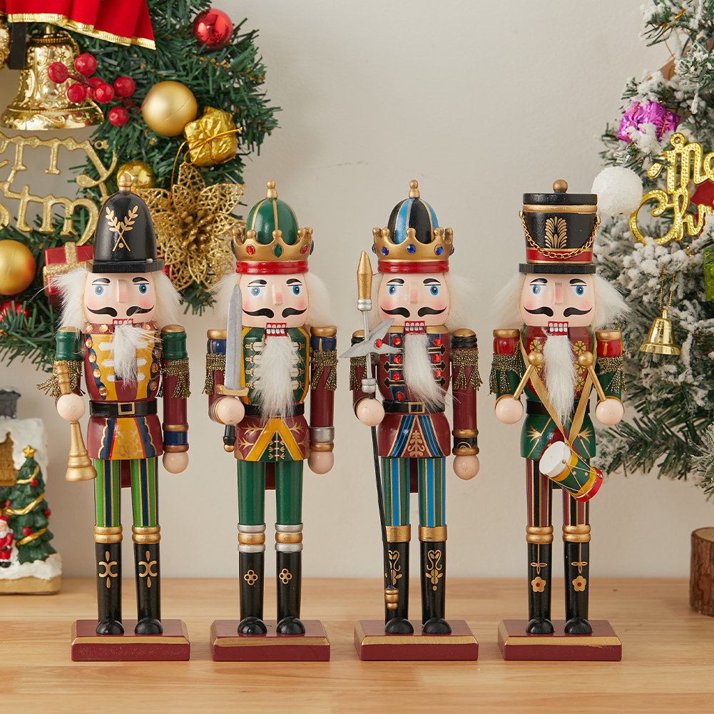 The Seasonal Aisle 4 Piece Nutcracker Puppets Set | Wayfair.co.uk
