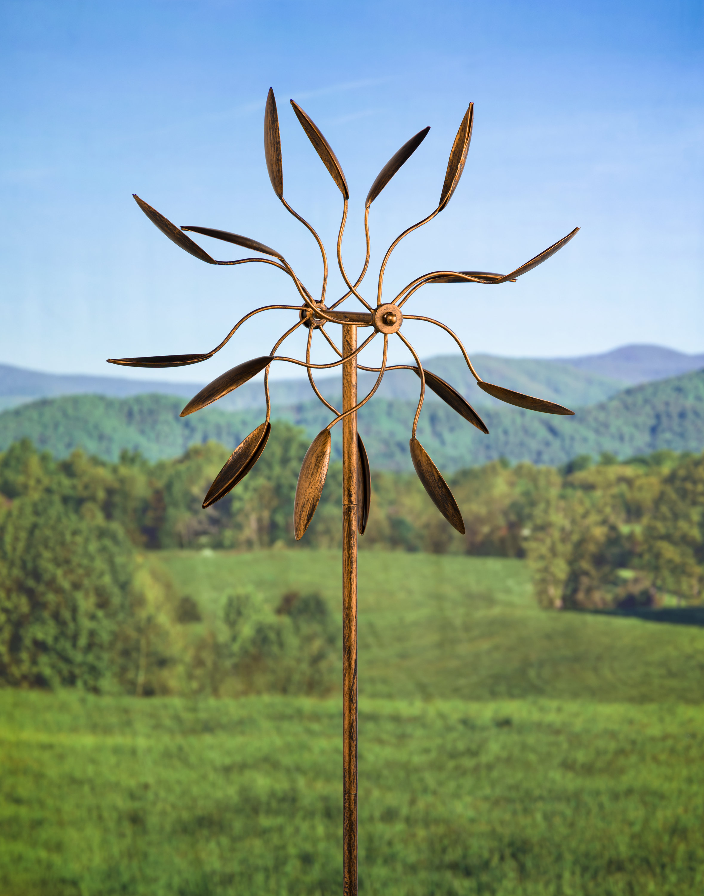 Arlmont & Co. Haden Metal Kinetic Wind Spinner Garden Stake & Reviews ...