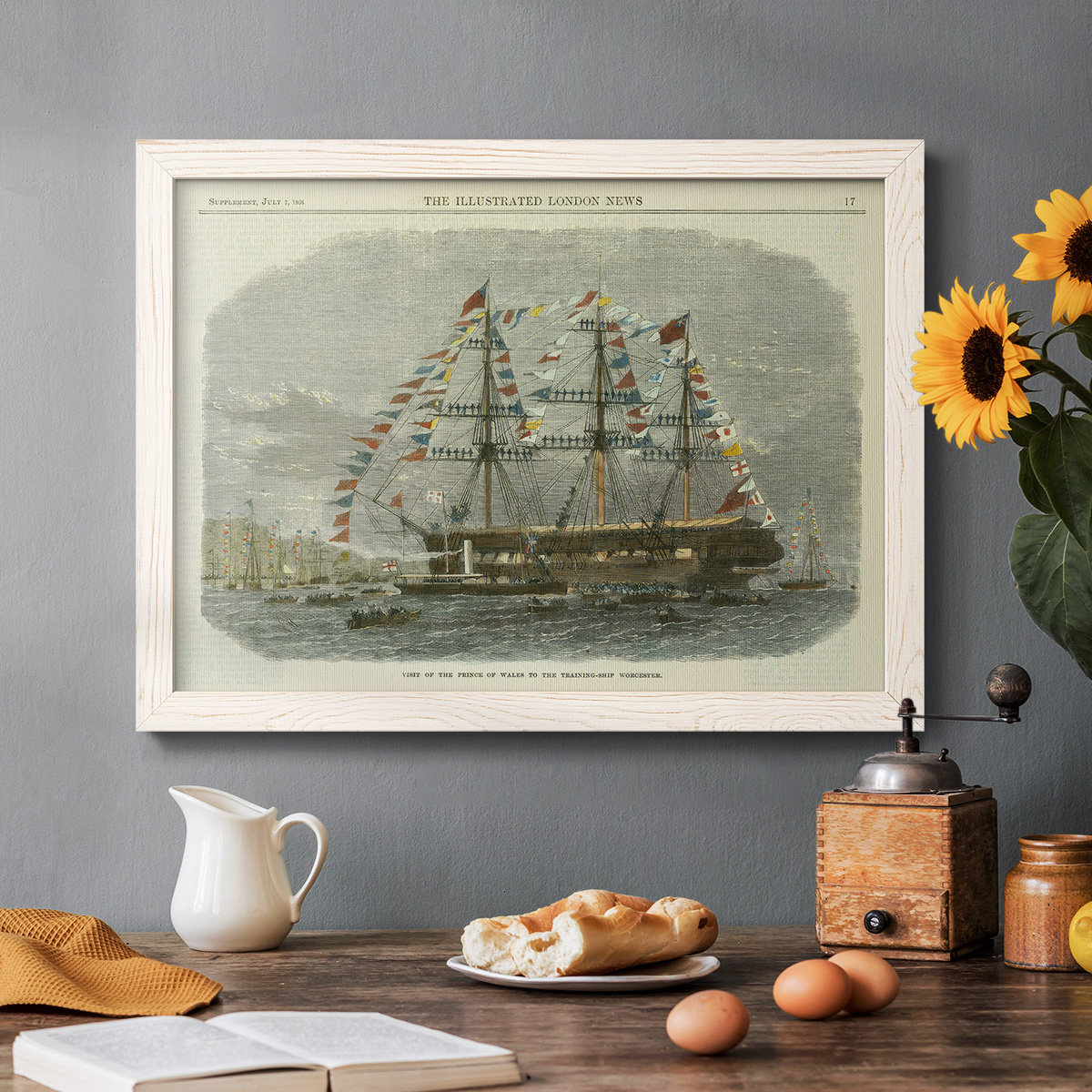 Winston Porter Antique Clipper Ship I Framed On Canvas Painting | Wayfair