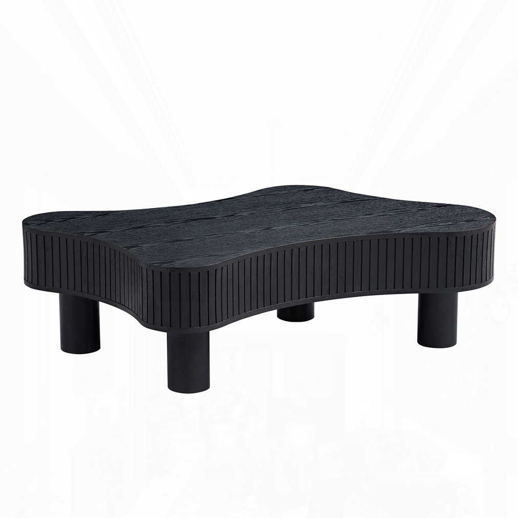 George Oliver Modern Wooden Handcraft Drum Coffee Table | Wayfair