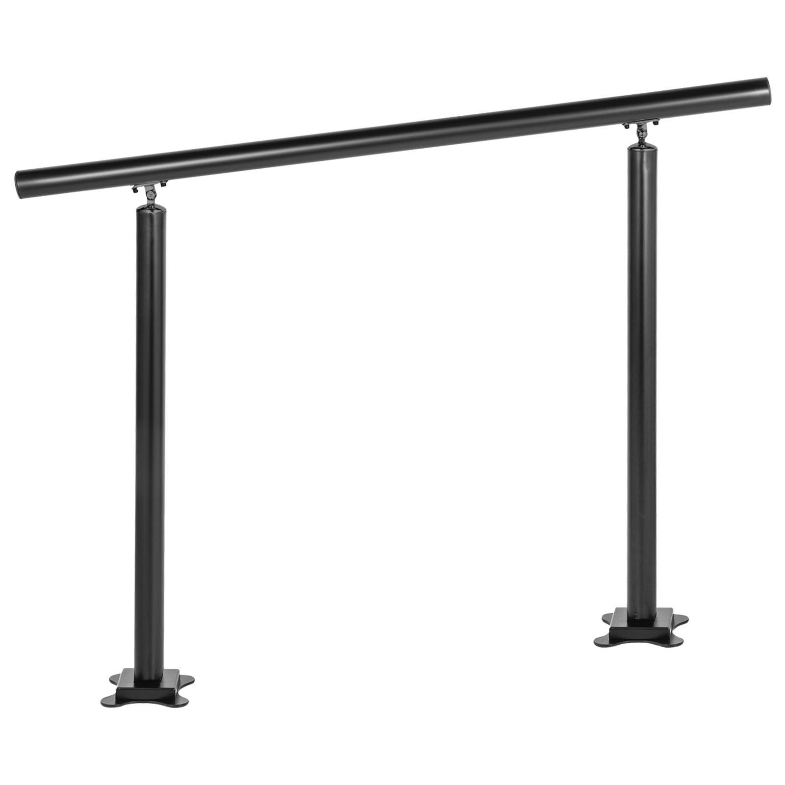 COAHAHA 4Ft Adjustable Outdoor Handrail, Aluminum Stair Railing With ...