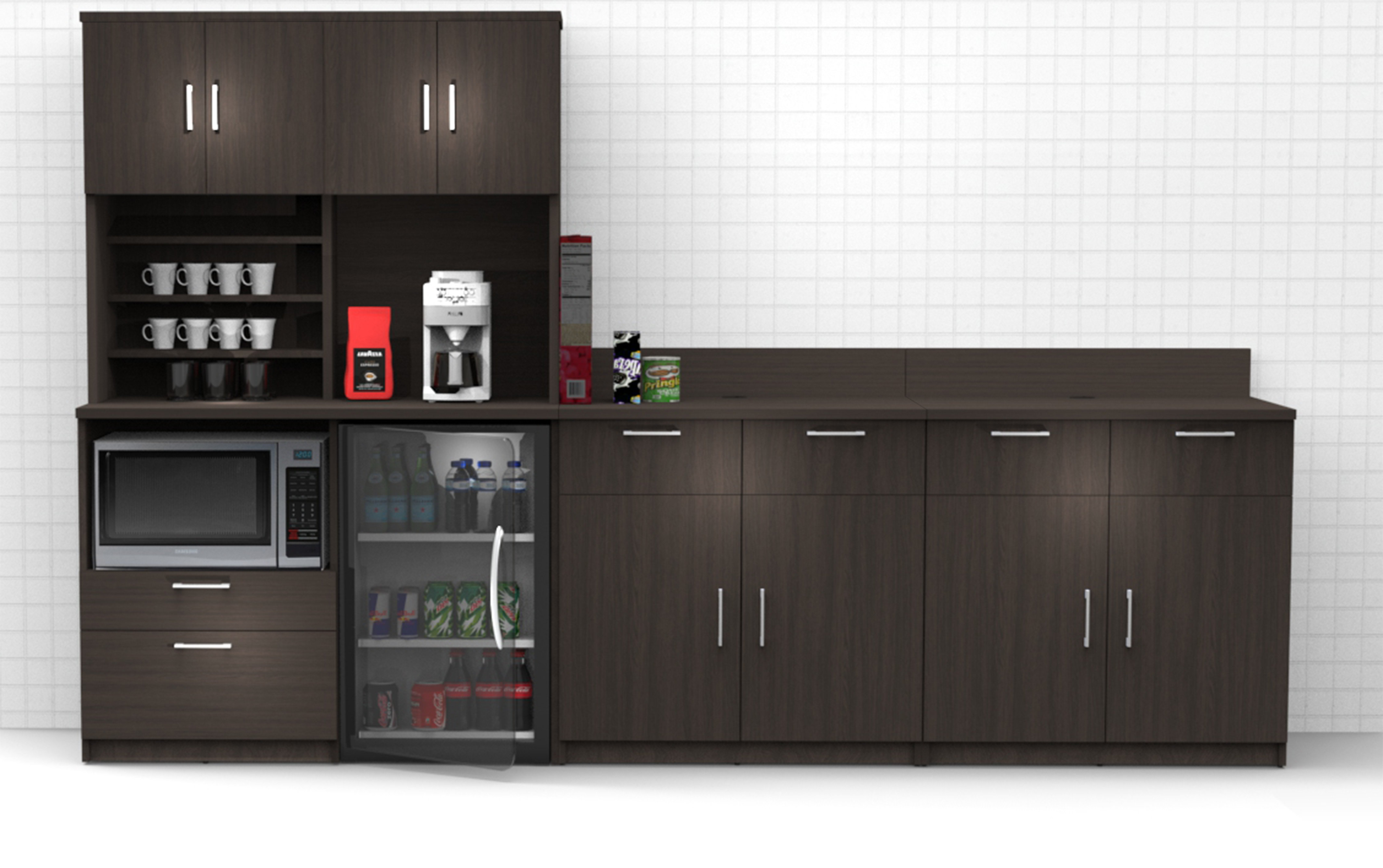 Breaktime Buffet Sideboard Kitchen Break Room Lunch Coffee Kitchenette ...