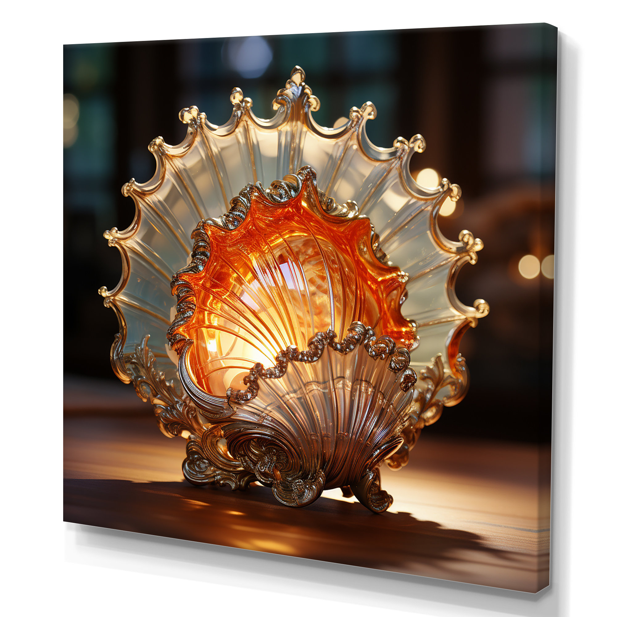 Highland Dunes Magical Golden Seashell Relics | Wayfair
