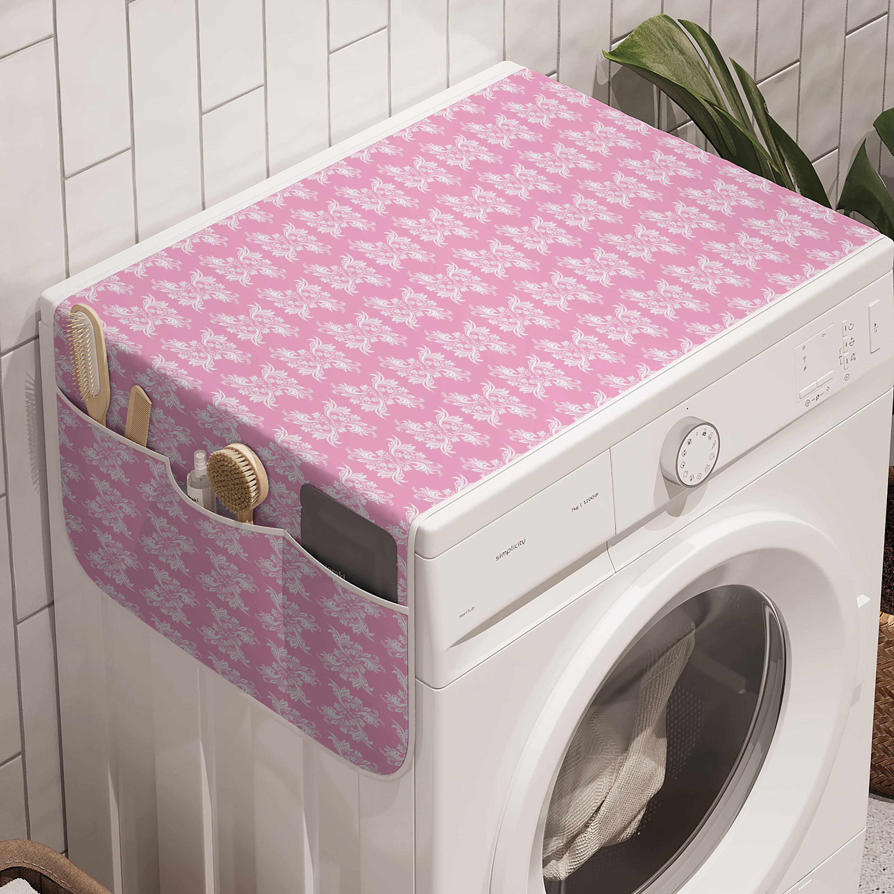 East Urban Home Pink Washing Machine Organizer Pack of 2 47" x 18.5 ...