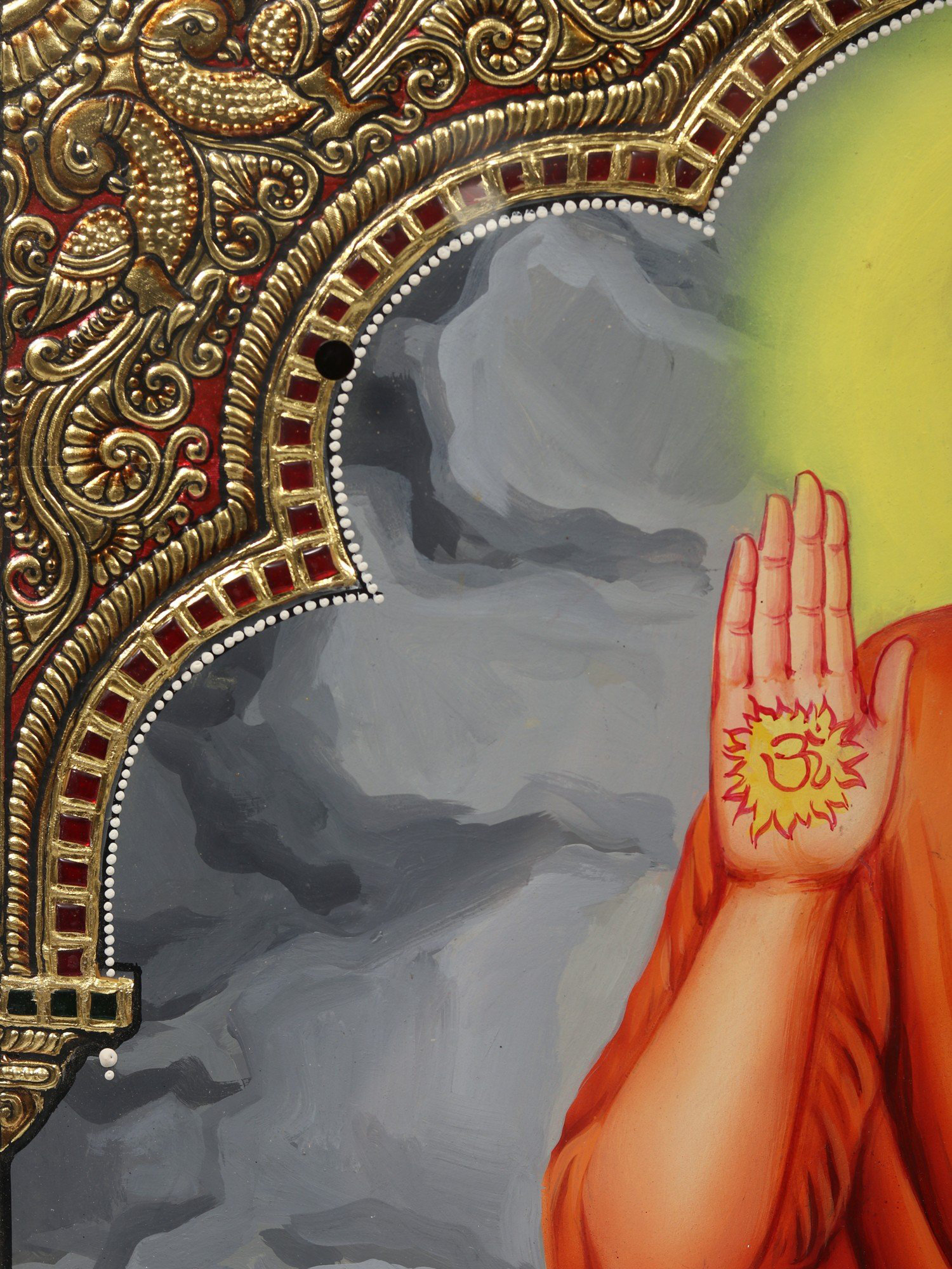 Exotic India Blessing Sai Baba - Tanjore Painting | Traditional Colors ...