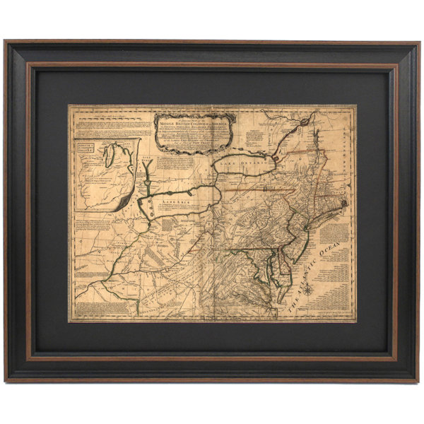 Williston Forge Middle British Colonies In America 1758 Historical Map ...