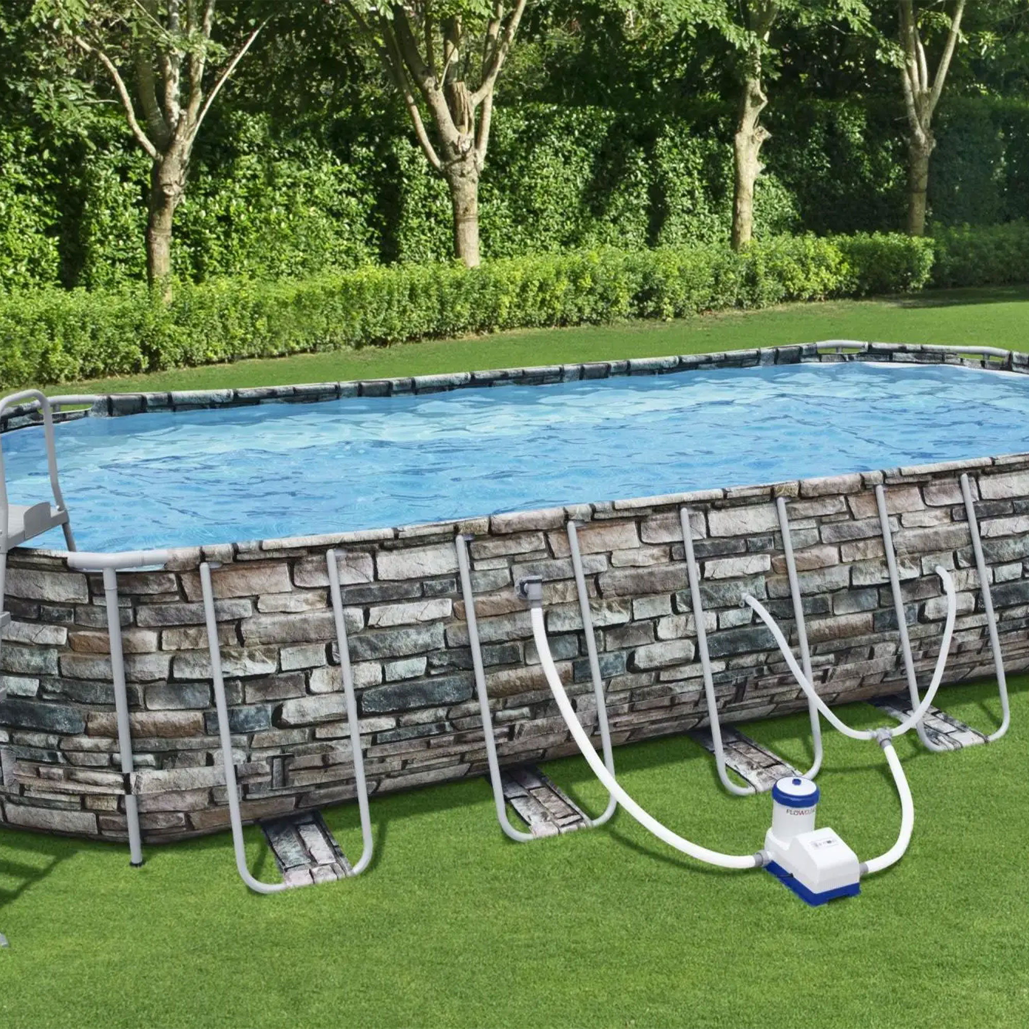 Bestway Flowclear Smart Touch 2000 GPH WiFi Controlled Pool Filter Pump ...