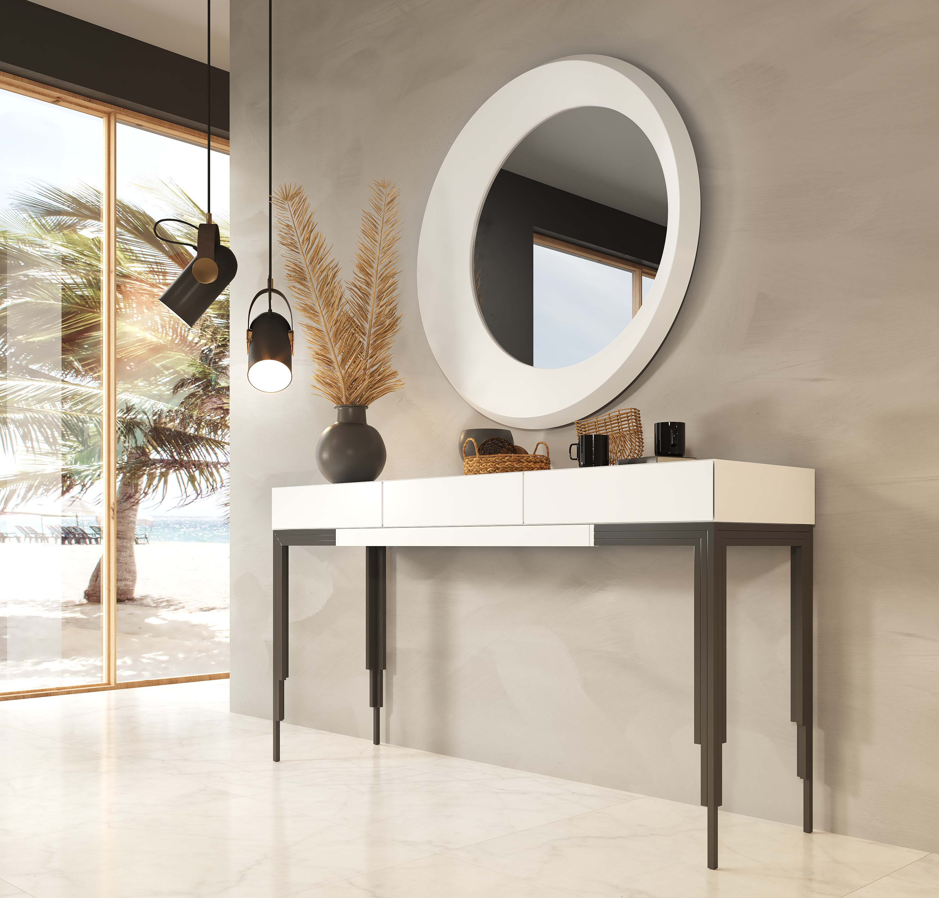 Hispania Home Imperium Console With Mirror R29-100 | Wayfair