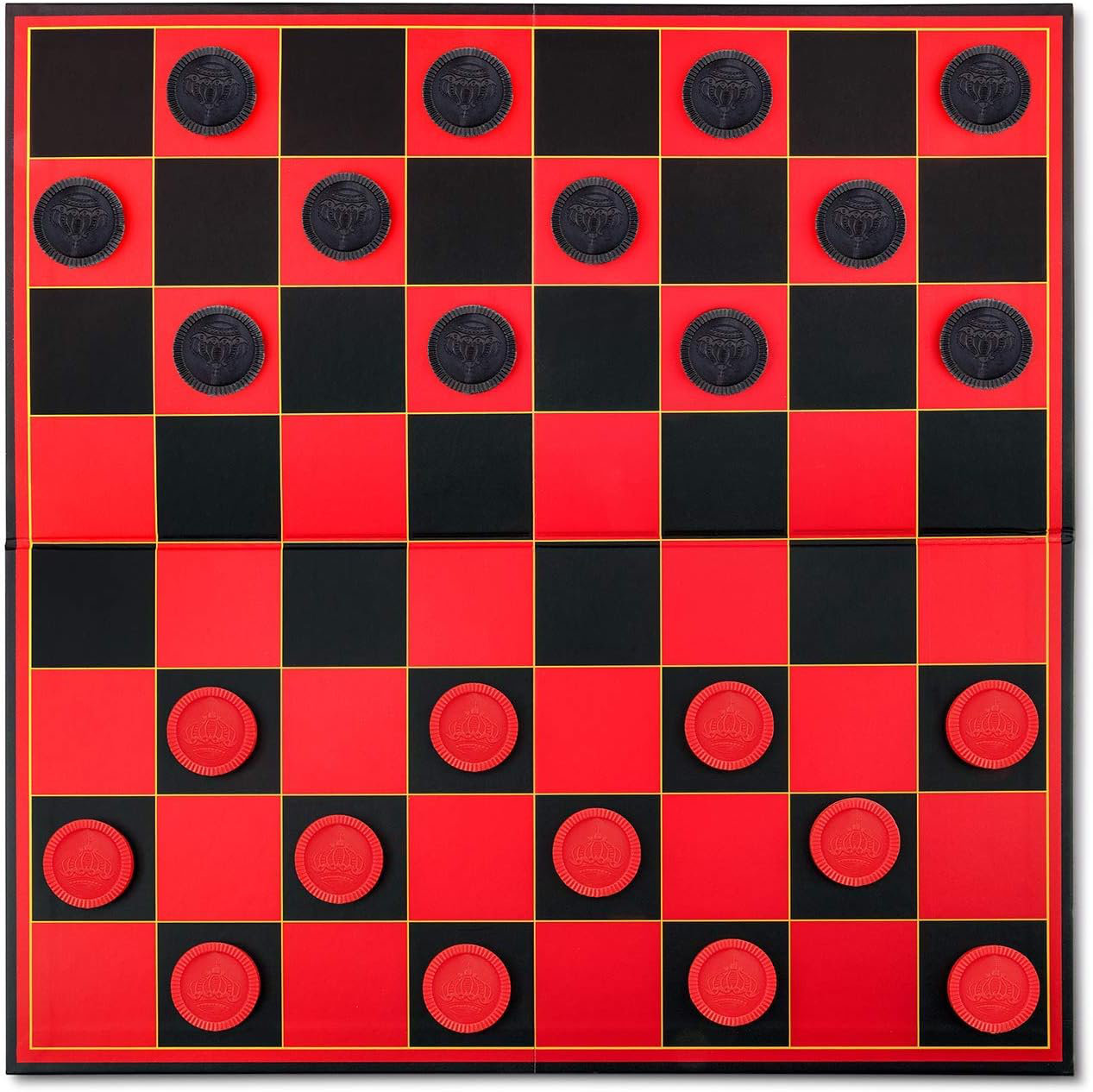 Phantoscope Family Classics Checkers - With Folding Board And ...