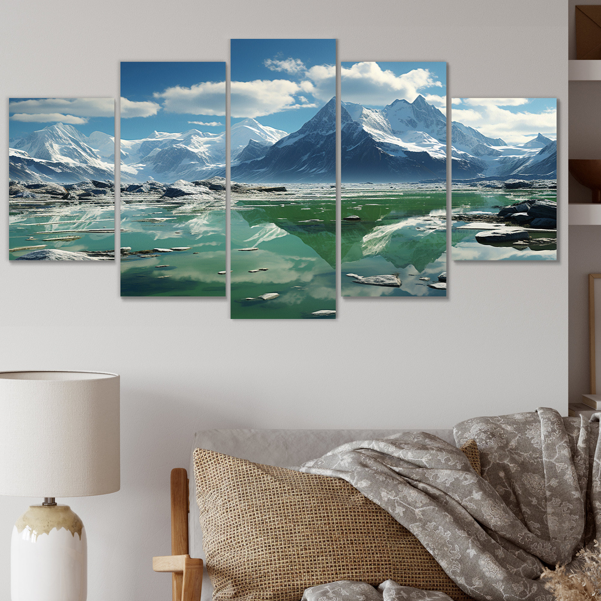 Millwood Pines Green Glacier Frozen Eternity Green II - Landscapes ...