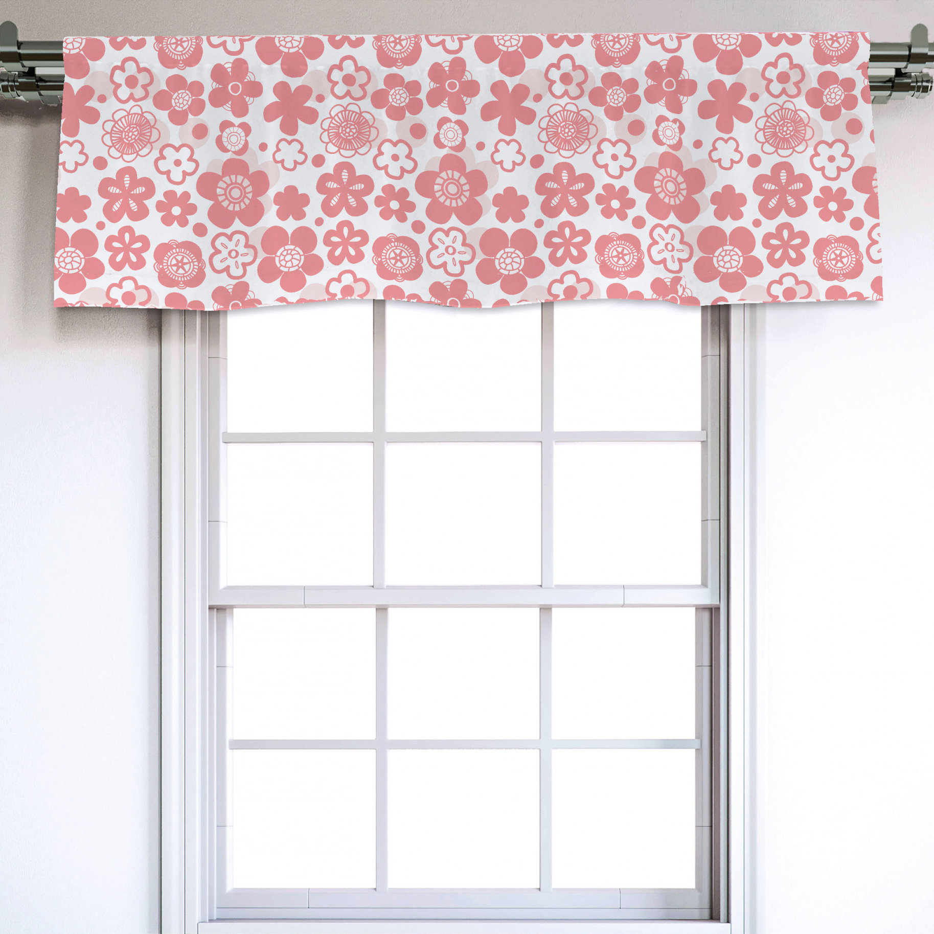Ambesonne Cherry Blossom 54" Window Valance | Wayfair