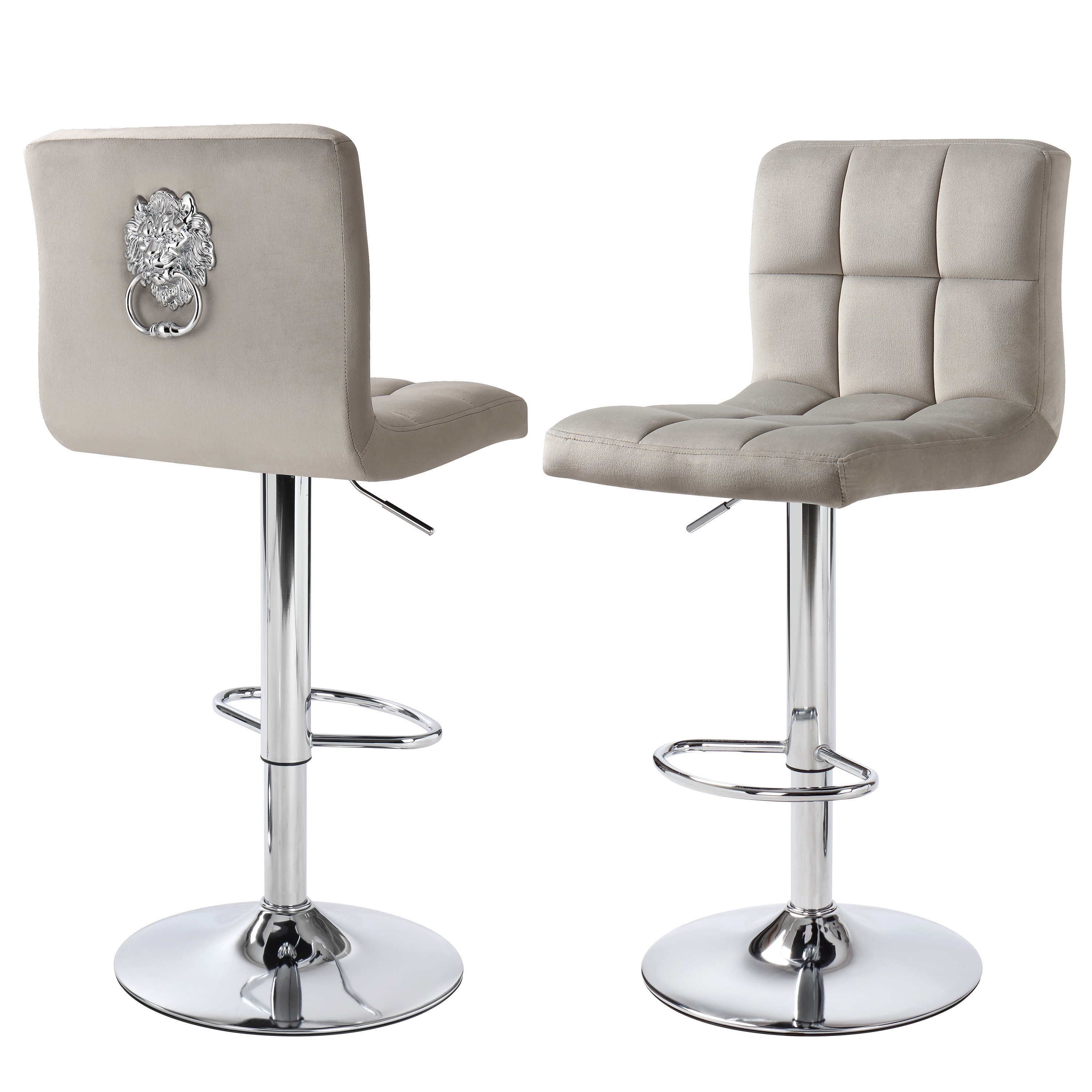 House of Hampton Bar Stools Set Of 2 Counter Height, Swivel Barstools ...