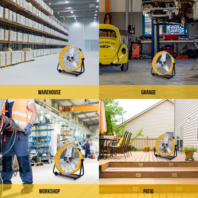 Tornado Fans Tornado - 24 Inch High Velocity Heavy Duty Tilt Metal Drum ...