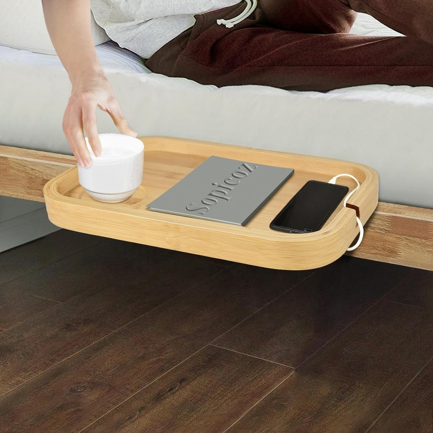 Union Rustic Tablette de chevet pour chambre de dortoir, tablette ...