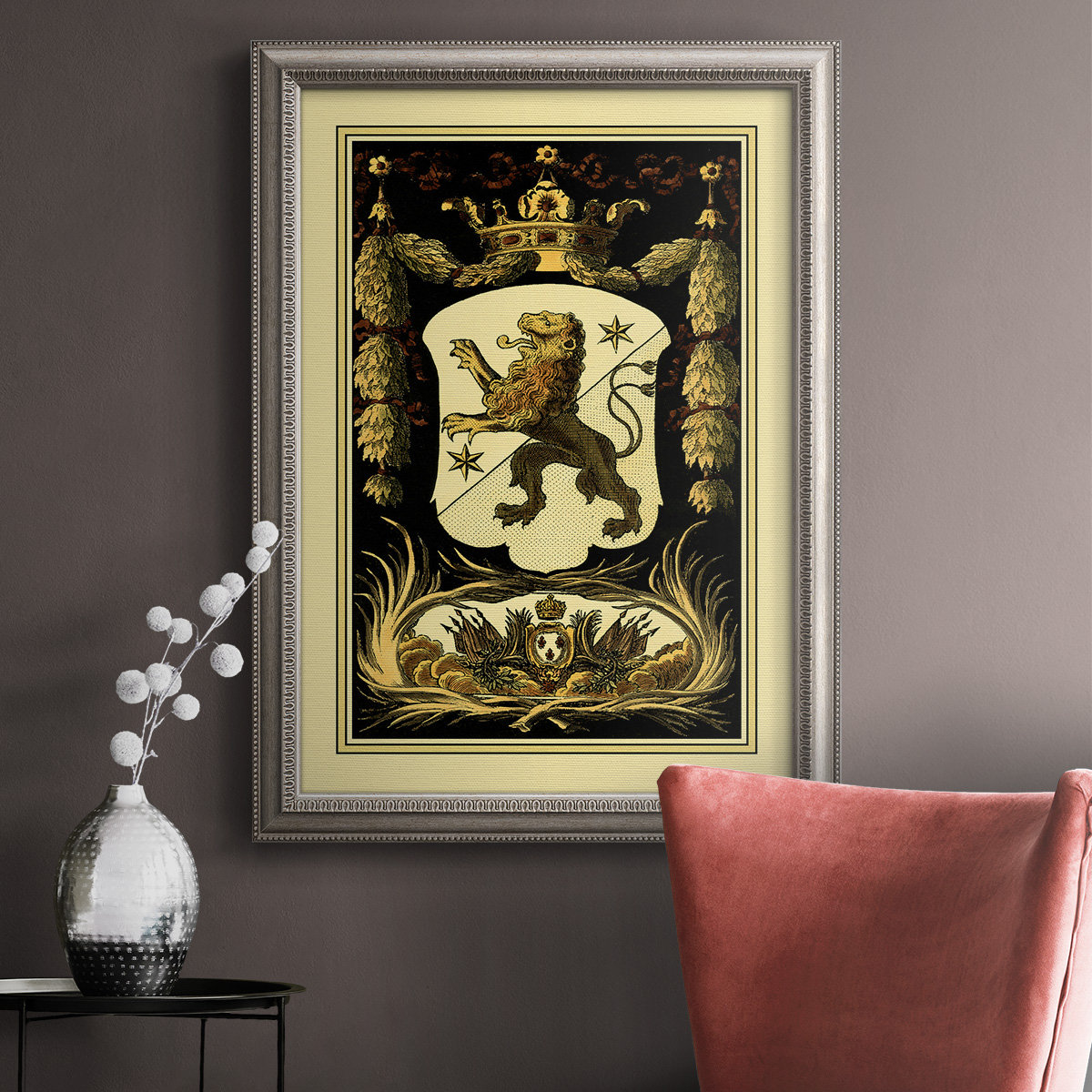 Winston Porter Family Crest III - Picture Frame Print on Canvas ...